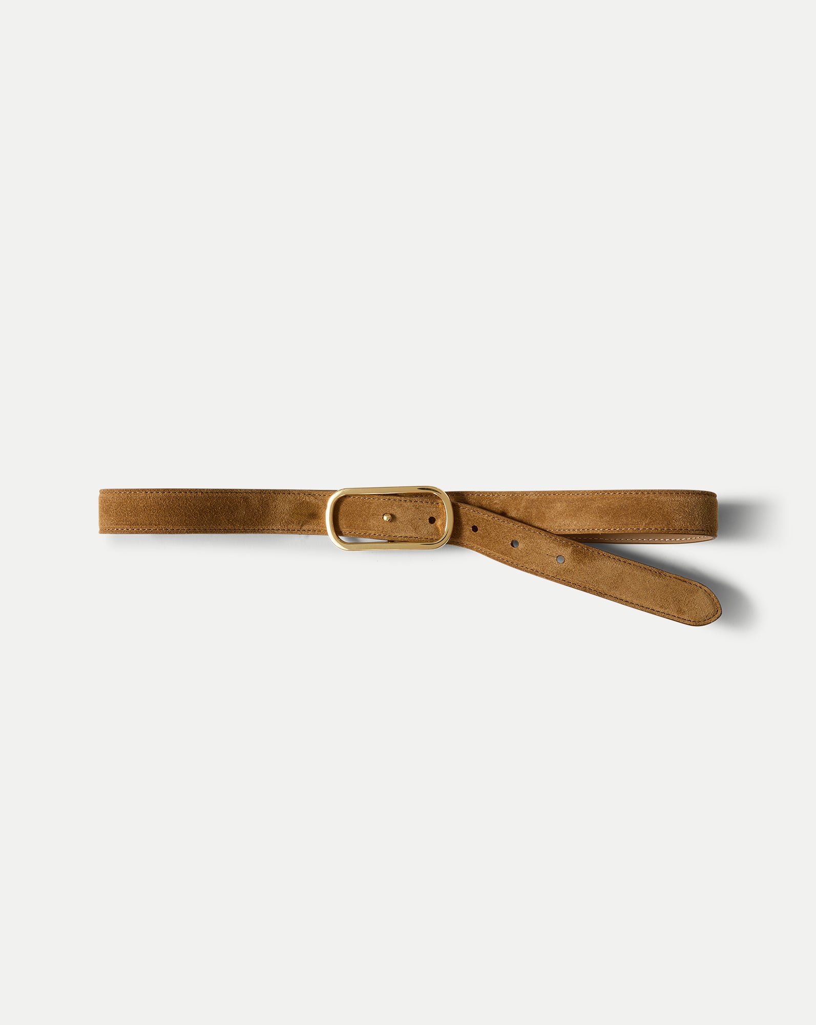 Loop Suede Belt in Tan | Veronica Beard