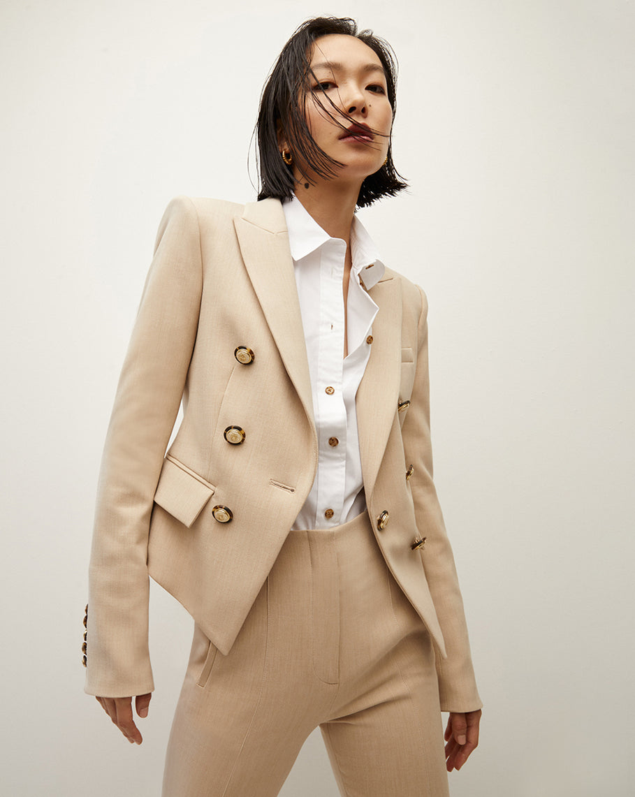 Libby Poplin Button-Down Shirt | Veronica Beard