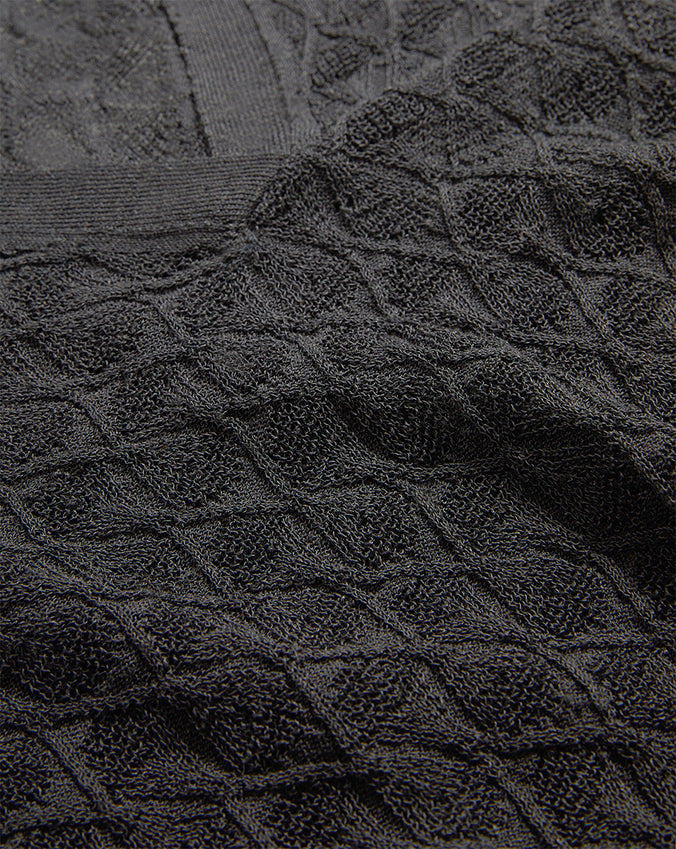 Issa Knit Polo in Black | Veronica Beard