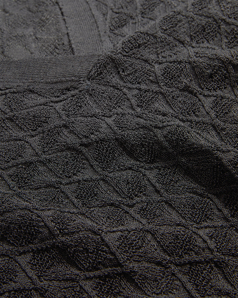 Issa Knit Polo in Black | Veronica Beard