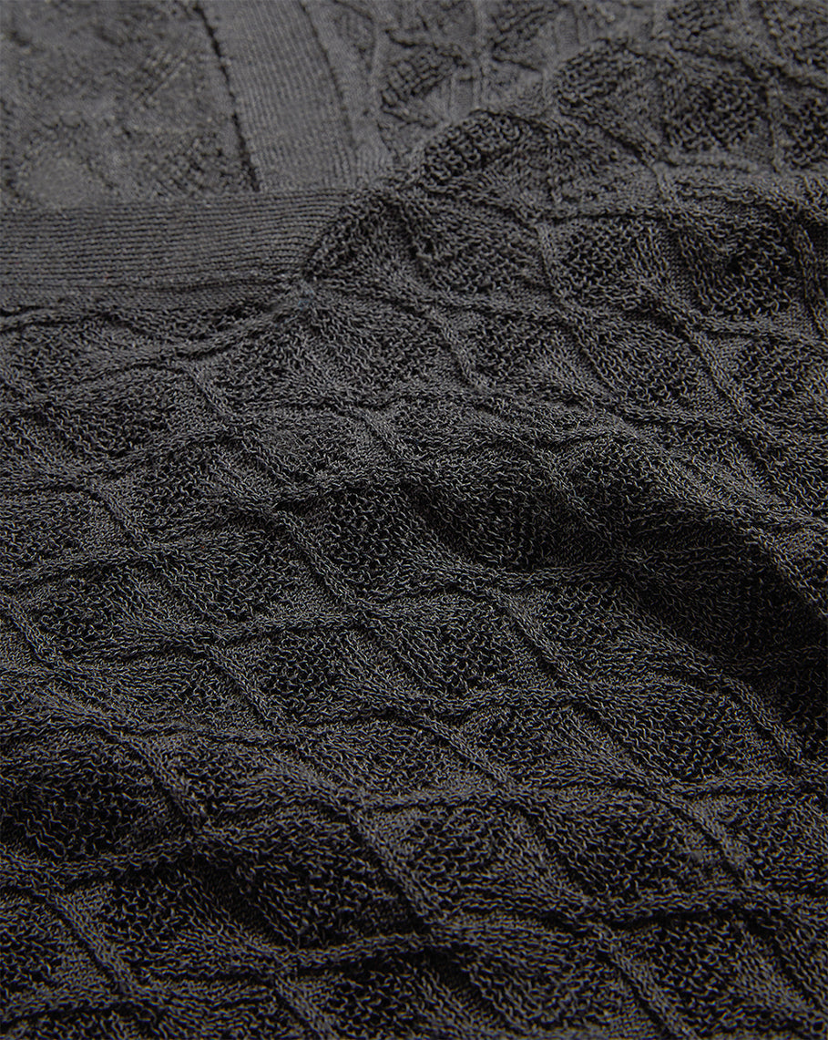 Issa Knit Polo in Black | Veronica Beard