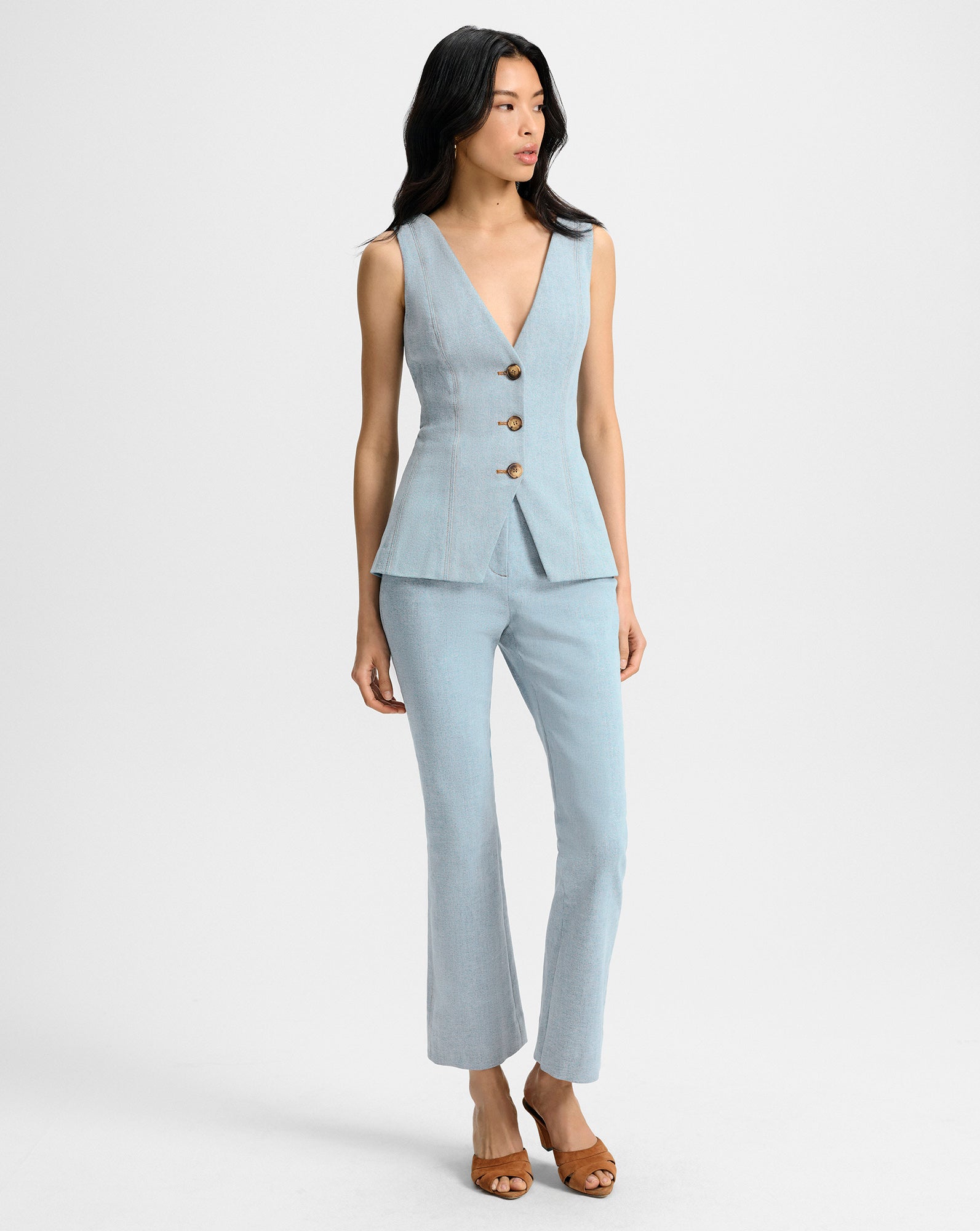 Hawthorne Denim Pant in Light Blue Mirage | Veronica Beard