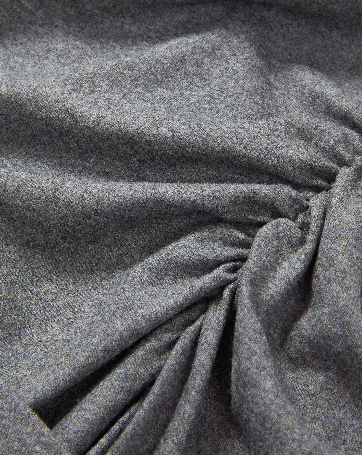Theodora Wool Midi Dress in Medium Heather Grey | Veronica Beard