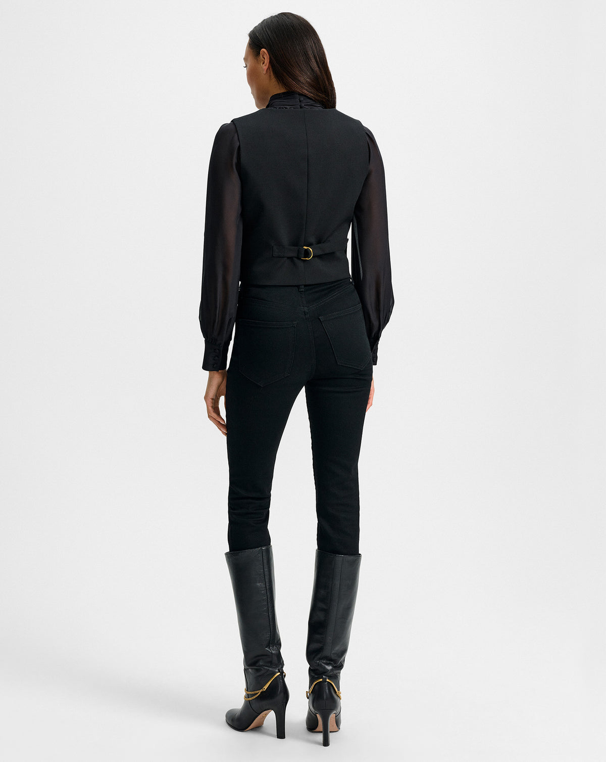 Morris Wool Vest in Black | Veronica Beard