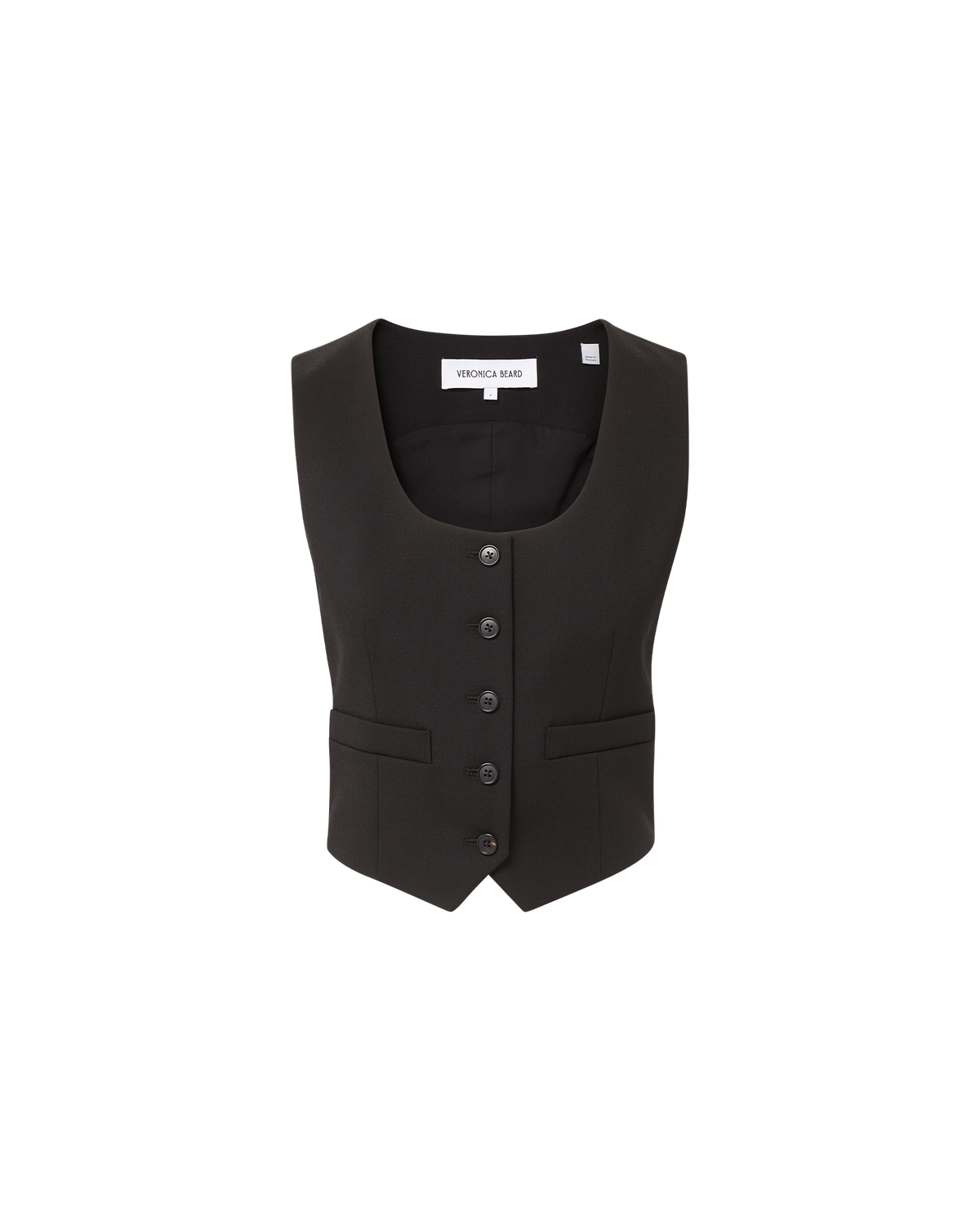Morris Wool Vest in Black | Veronica Beard