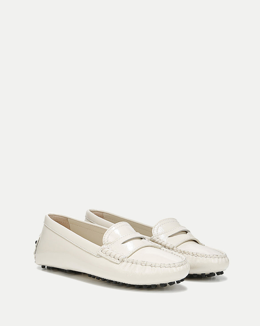 Jia Driving Loafer in Ivory | Veronica Beard