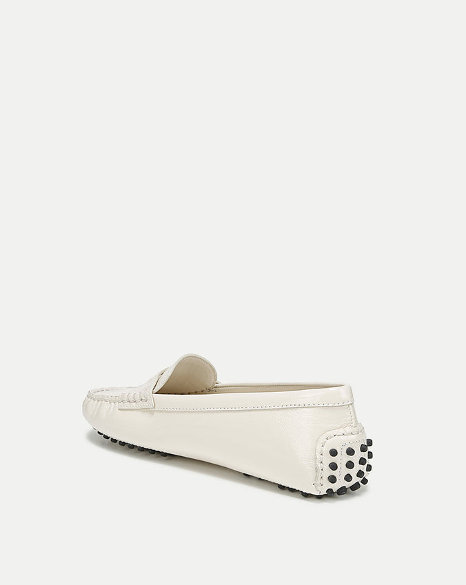 Jia Driving Loafer in Ivory | Veronica Beard