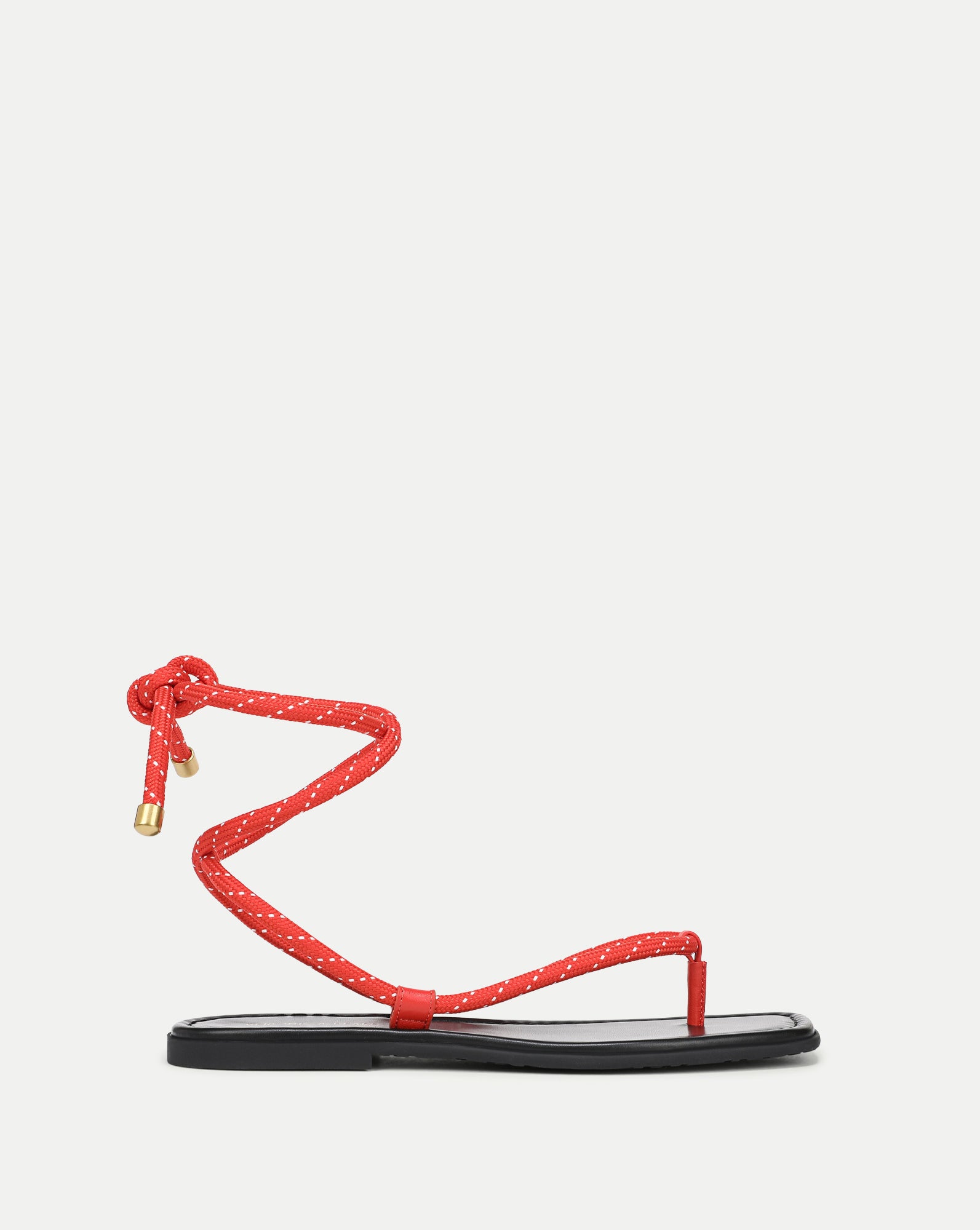 Carmina Wrap Sandal in Flame Red | Veronica Beard