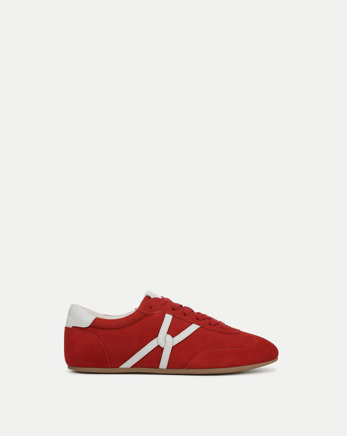 Riviera Sneaker in Poppy/Coconut | Veronica Beard
