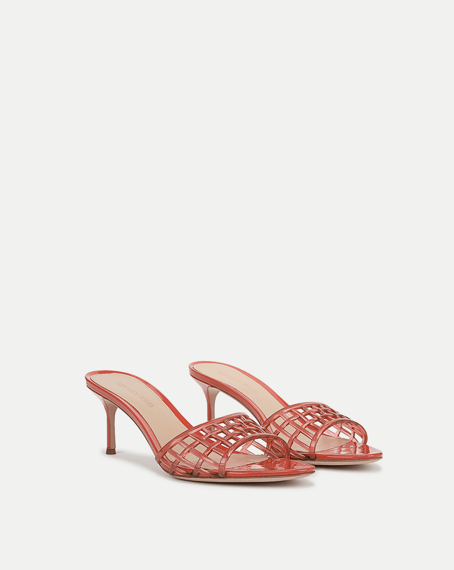 Tia Jelly Sandal in Persimmon | Veronica Beard