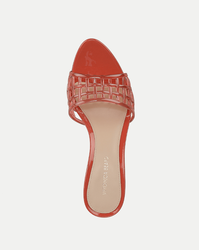 Tia Jelly Sandal in Persimmon | Veronica Beard