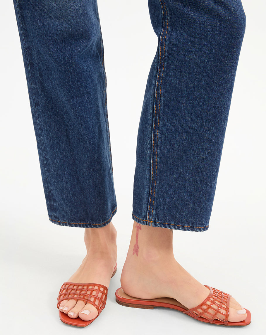 Maris Jelly Sandal in Persimmon | Veronica Beard