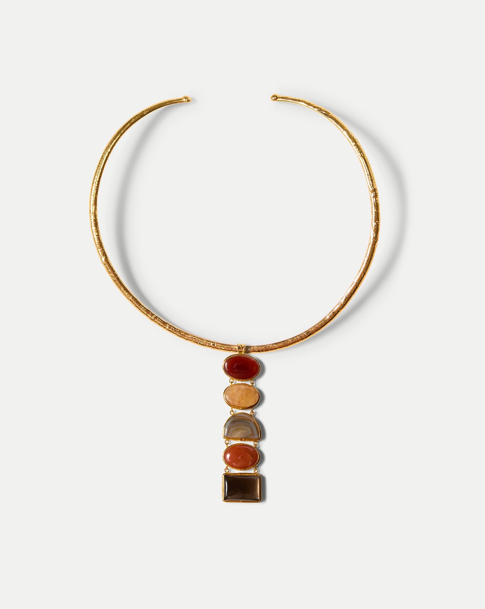 Torque Semi-Precious Stone Necklace in Multi | Veronica Beard